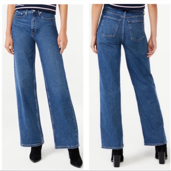 Free Assembly | Jeans | Nwt Free Assembly Ladies Full Wide Straight Hi ...